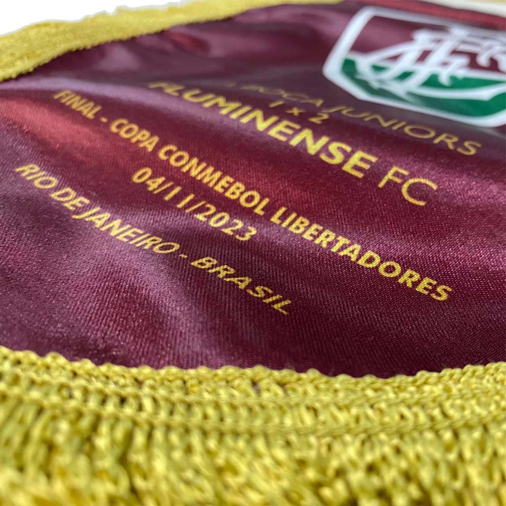 Flâmula de Jogo Torcedor Fluminense Libertadores 2023 Grená Myflag - fluminense2023